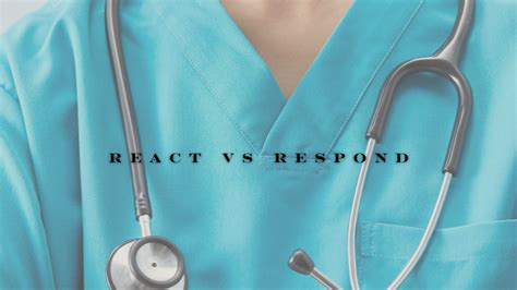 Stop Reacting Start Responding