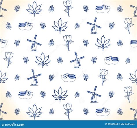 Dutch Pattern Stock Vector Illustration Of Dutch Fashioned 29550669