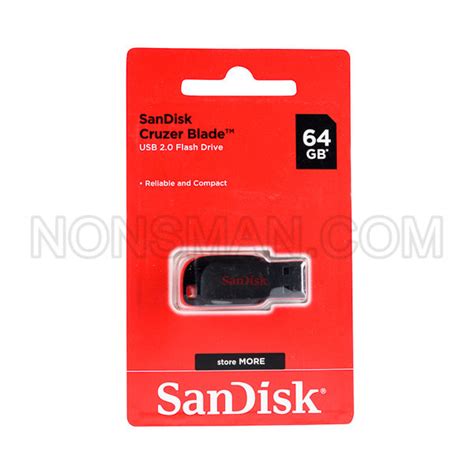 Sandisk Cruzer Blade Usb 20 Flash Drive 64gb Nonsman Online