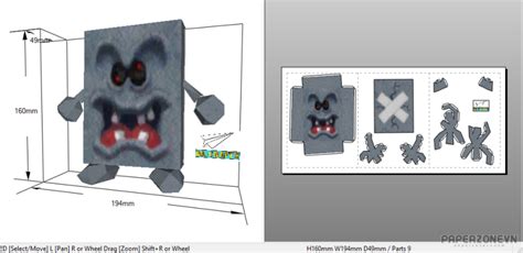 Game Super Mario Whomps Paperzone Vn