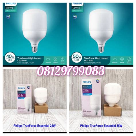 Jual Philips Tforce Led Bulb 20 25 35 45 30 40 50 65 80 Watt Led