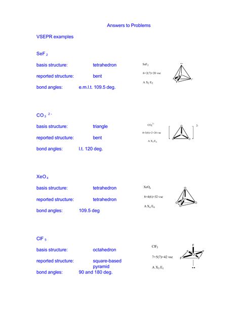 Sef2 Molecular Geometry Answered Which Molecule Contains The Smallest
