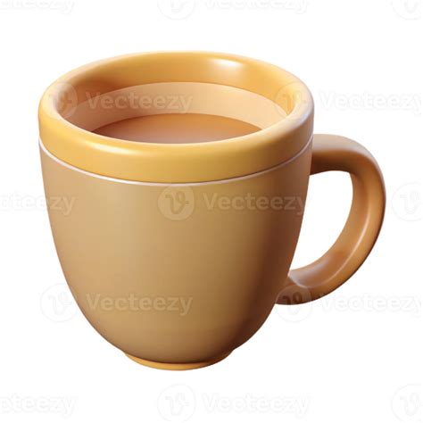 Gorgeous Rare Simple Outline Of A Coffee Cup Flat Color Clean Lines With Scalable Design