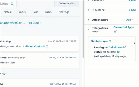 Use The Netsuite Integrations Sync Card