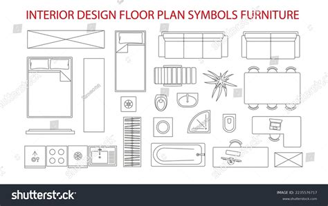 Furniture Symbols For Floor Plans