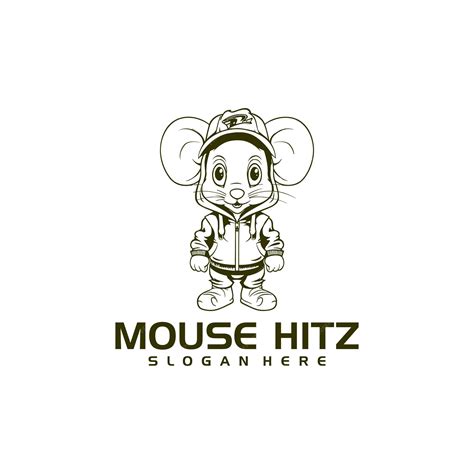 Cute Mouse Logo Vector Illustration Premium Ai Generated Vector