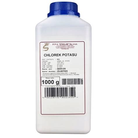 Chlorek Potasu Czda 1kg Stanlab 5902815402350 • Cena Opinie