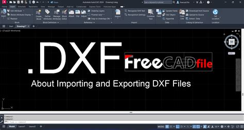 about importing and exporting dxf files