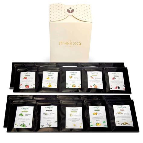 Buy 20 Tea Sampler Box Moksa Expect Miracles