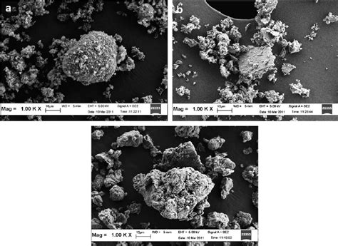 Sem Micrograph Of A Silica B Calcium Carbonate And C Bentonite Download Scientific Diagram