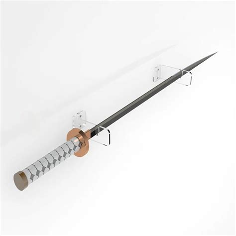 Clear Acrylic Sword Brackets Sword Holder Katana Stand Plexiglass Minimalist Brackets Wall