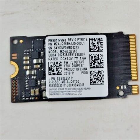 Samsung 256GB SSD M.2 2242 PM991 NVME PCIe MZALQ256HAJD-000L1 MZ ...
