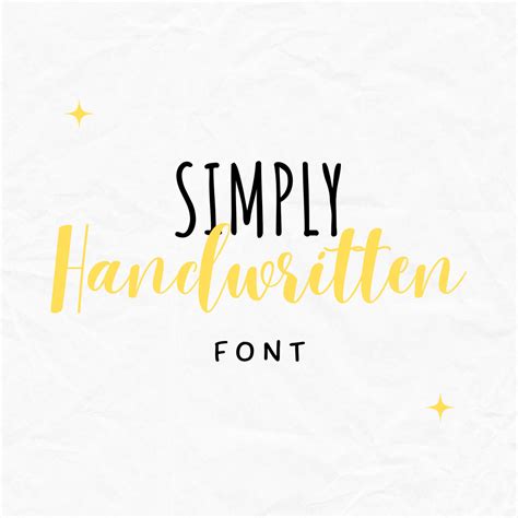Simply Handwritten Font Collection Fontspace