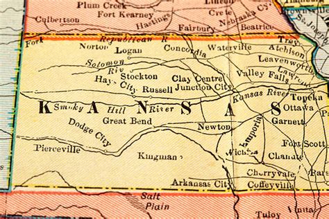 4 100 Kansas Map Fotos De Stock Imagens E Fotos Royalty Free Istock