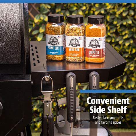 Pit Boss Wood Pellet Gas Combo Pro Series 1260 Sq In Gray Pellet Grill