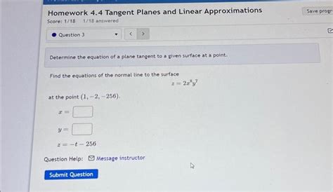 Solved Homework 4 4 Tangent Planes And Linear Approximations