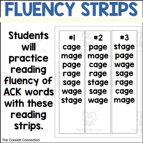 Age Words Fluency Practice By Teach Simple
