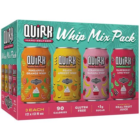 Quirk Whip Mix Pack Hard Seltzer 12pk 12ozcans The Bottle House