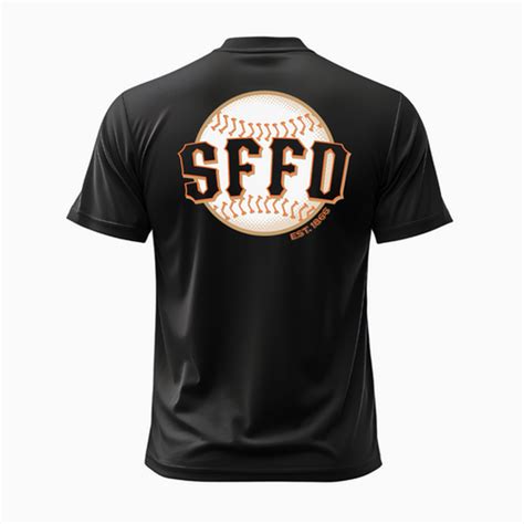 Sffd Ballpark Black T Shirt Bay Area Fire Store