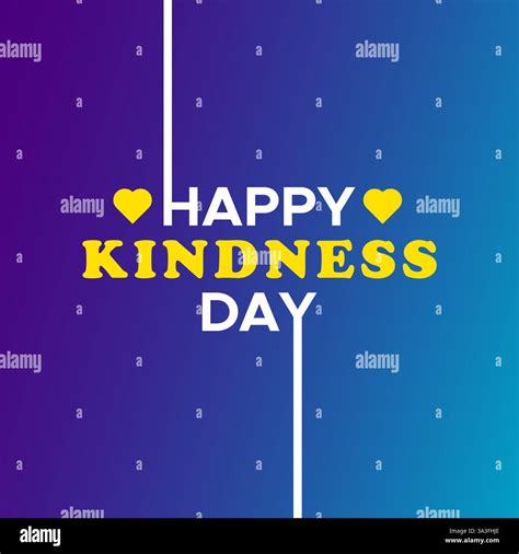 Happy Kindness Day Typography Text With Hearts Icon Poster Or Banner