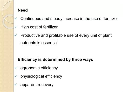 Residual Effect Of Fertilizer And Fertilizer Use Efficiencypptx