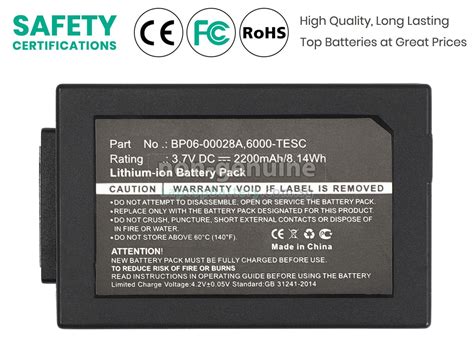 Battery For Honeywell 6000 Tescreplacement Honeywell 6000 Tesc Battery