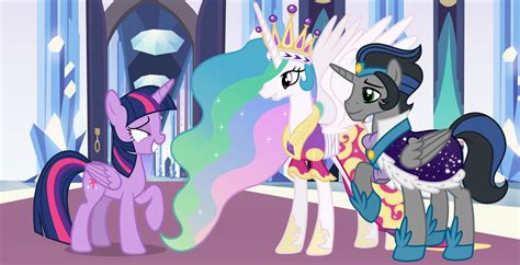 1753695 Safe Artist3d4d King Sombra Princess Celestia Twilight