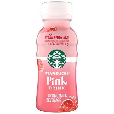 Starbucks Pink Drink Strawberry Acai Flavored Coconut Milk Beverage