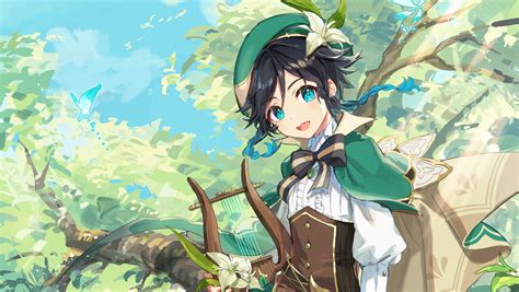 1360x768 Resolution Venti Art Genshin Impact Desktop Laptop Hd