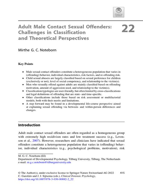 Classification Of Adult Male Sexual Offenders Pdf Pedophilia Sex