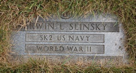 Erwin L Slinsky 1915 1978 Find A Grave Memorial