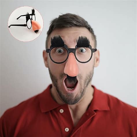 3 Pcs Disguise Glasses With Funny Nose