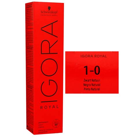 Schwarzkopf Igora Royal 60 Ml 1 0 Schwarz Haarfarbe Cremefarbe