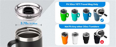 Bluwing 30 Oz Stronghold Lid For Yeti Rambler 30oz Travel