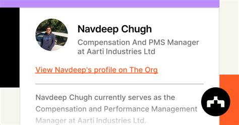 Navdeep Chugh Compensation And Pms Manager At Aarti Industries Ltd