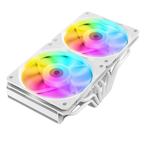 Jiushark Jf 13k Diamond White Argb Black 240mm Cpu Air Cooler 7 Copper