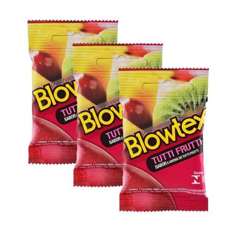 Kit 3 Pacotes Preservativo Blowtex Tutti Frutti C Extra