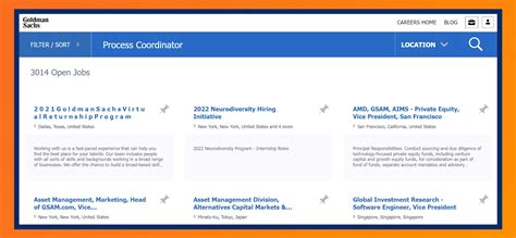 Process Coordinator At Goldman Sachs Naukri Code 360