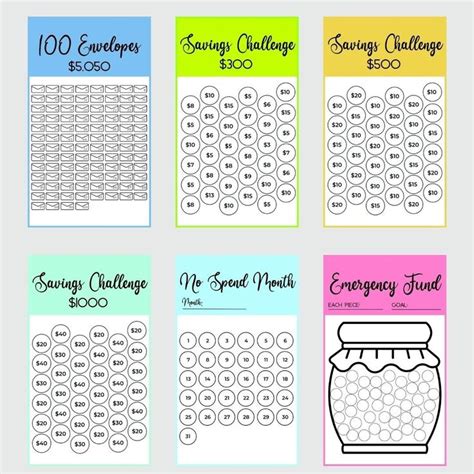 A6 Savings Challenge Free Printable Each Challenge Becomes A Step
