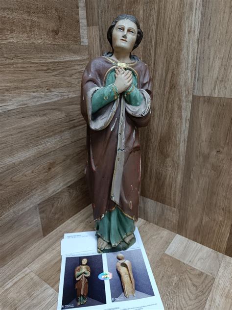 Světice Maří Magdalena R1880 Dřevořezba V Původní PolychromiidoklnpÚ