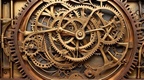 Premium Photo Close Up Of Clock With Gears