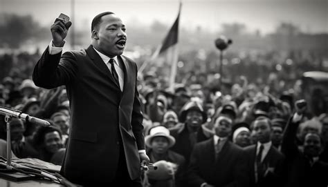 Premium Ai Image Stage A Reenactment Of The Iconic I Have A Dream