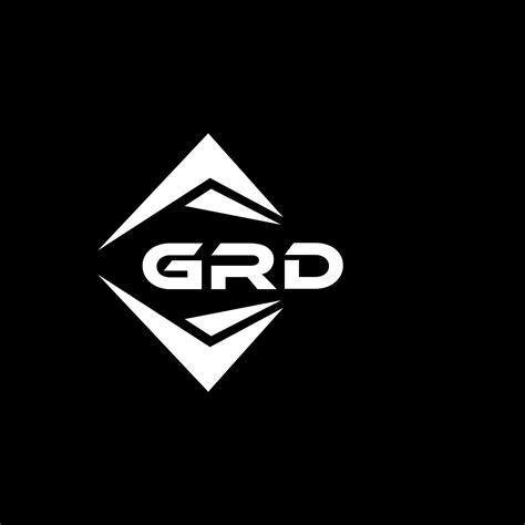 Grd Abstract Technology Logo Design On Black Background Grd Creative Initials Letter Logo
