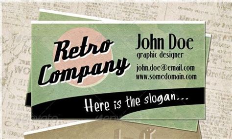 40 Free And Premium Vintageretro Style Business Card Templates