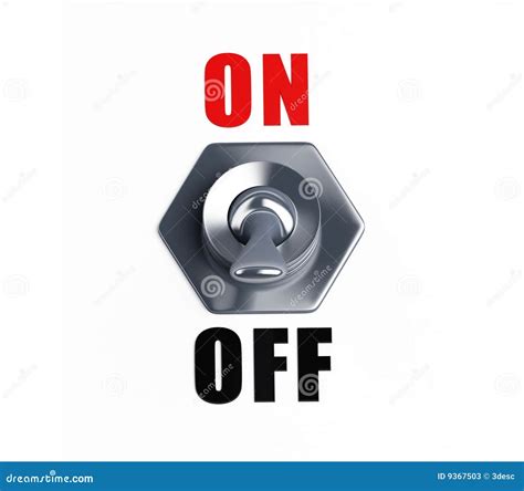 Schalter Stock Abbildung Illustration Von Stahl Auslegung 9367503