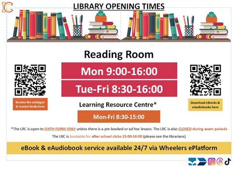 Lrc And Library Reading Room Ifield Community College