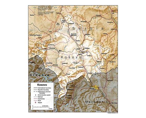 Maps Of Kosovo Collection Of Maps Of Kosovo Europe Mapsland