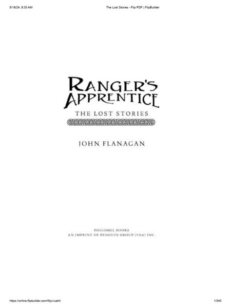 Rangers Apprentice 11 The Lost Stories Pdf