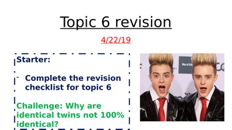 Gcse Aqa Biology Topic 6 Revision Teaching Resources
