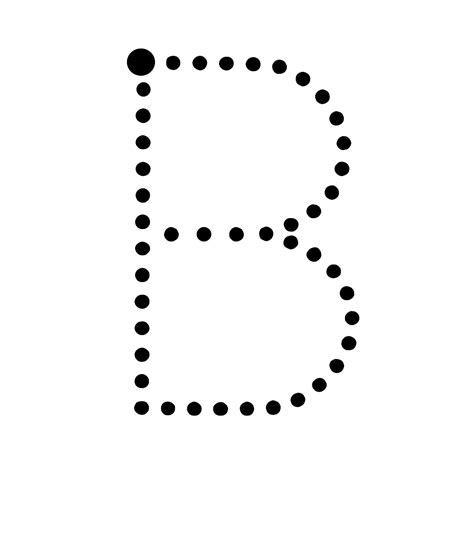 Printable Letter B Writing Practice Worksheet For Preschool